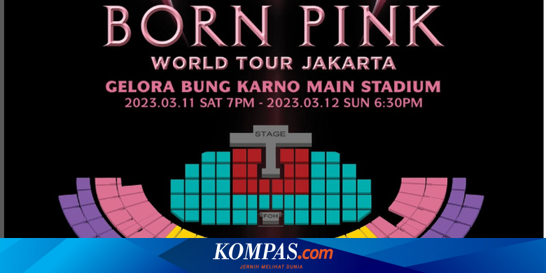 Harga Tiket dan Seating Plan Konser BLACKPINK di Jakarta
