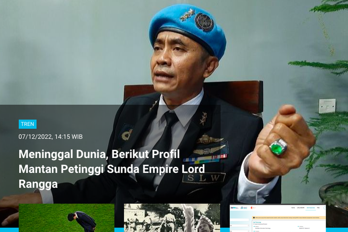 [POPULER TREN] Profil Lord Rangga, Mantan Petinggi Sunda Empire | Bom ...