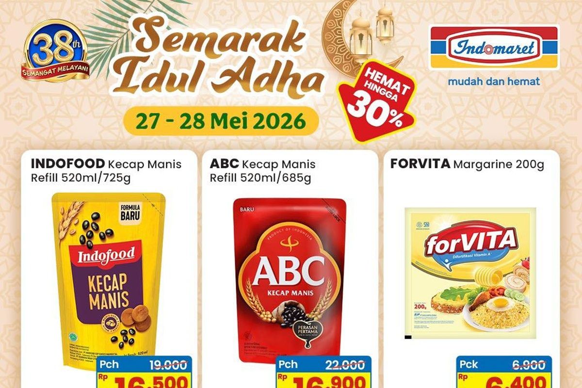 Promo Indomaret Semarak Idul Adha, 27-28 Mei 2026, Sun Kara Rp 4.900