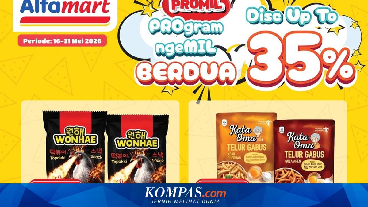 Promo Alfamart 16-31 Mei 2026 Diskon Makanan Ringan Beli 2 Lebih Murah