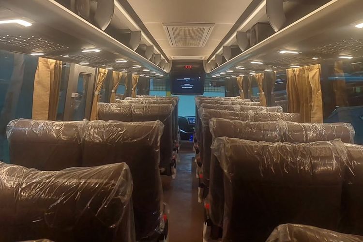 PO Kalisari Citra Jaya Luncurkan Bus Pariwisata Baru Mesin Depan