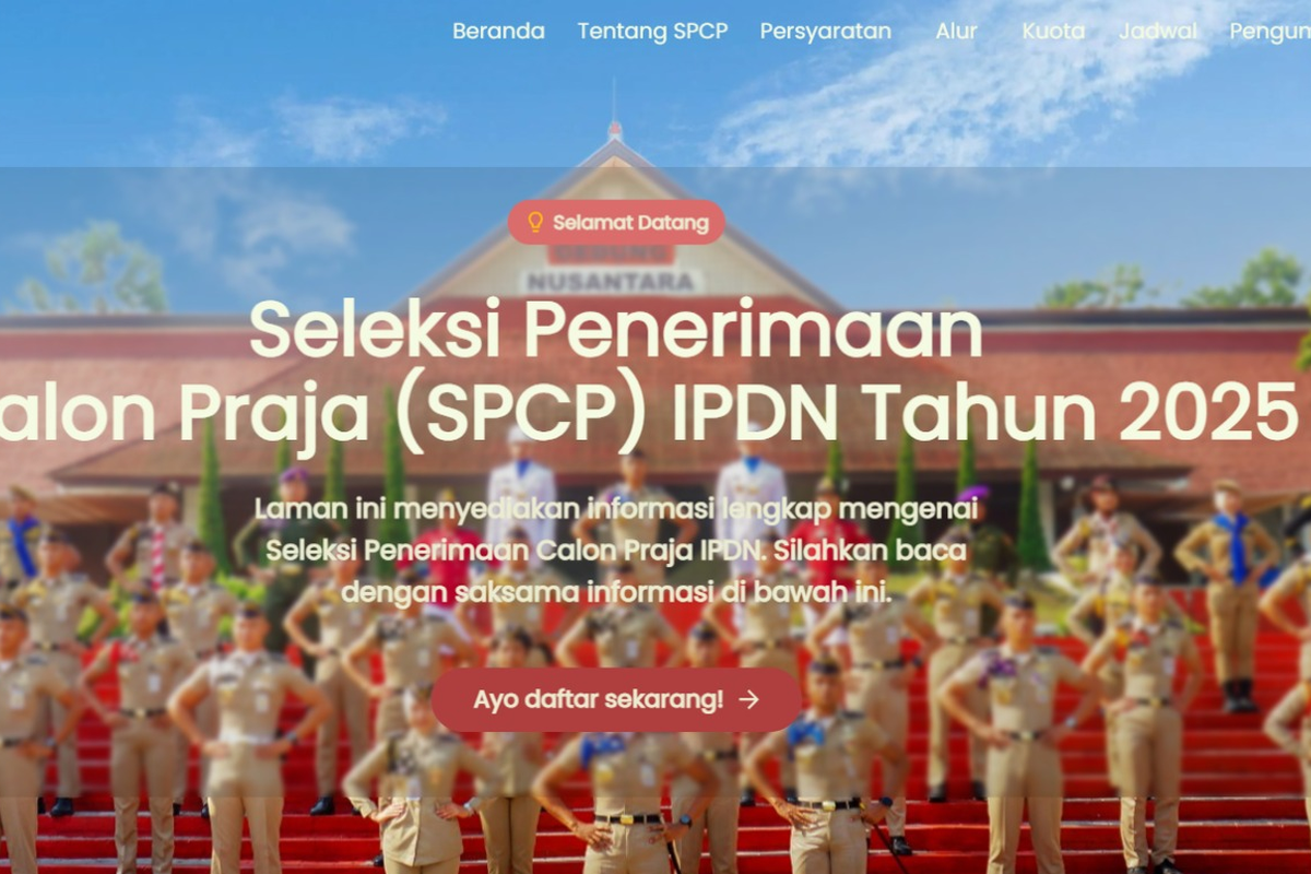 Link, Syarat, dan Cara Daftar IPDN 2025, Lulus Jadi CPNS