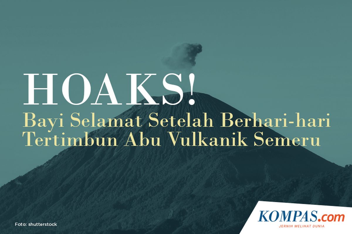 INFOGRAFIK: Hoaks Terkait Bayi yang Selamat dari Erupsi Semeru