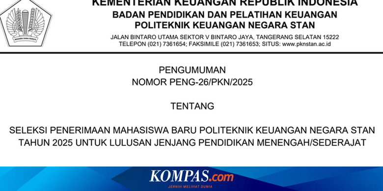 Etleboro.org - Catat, Ini Passing Grade SKD SPMB PKN STAN 2025