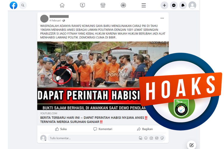 [HOAKS] Video soal Ancaman terhadap Anies Baswedan