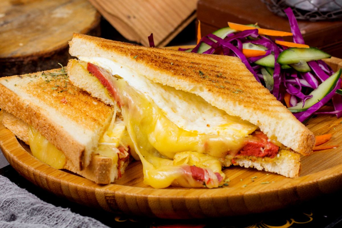 Resep Sandwich Daging Keju, Bekal Anak Sekolah Simple