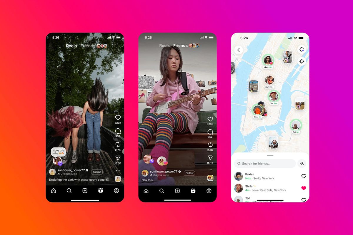 Instagram Rilis 3 Fitur Baru, Ada Repost, Friends Map, dan Tab Friends