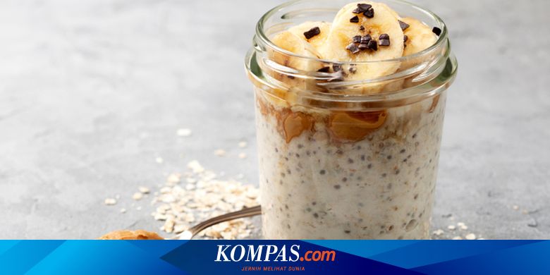 Resep Overnight Oatmeal Pisang Gula Merah, Bikin untuk Sarapan Besok