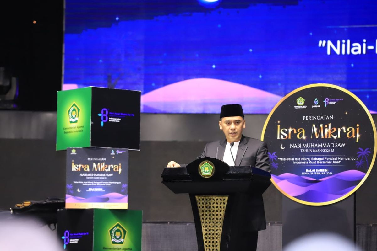 Wamenag Sampaikan Makna Penting Isra Miraj bagi Siswa