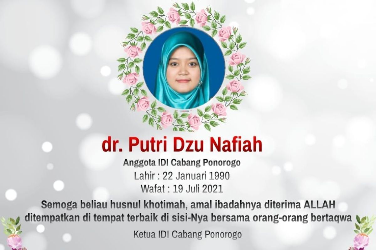 Dokter Muda Hamil 7 Bulan Gugur Saat Melawan Covid-19