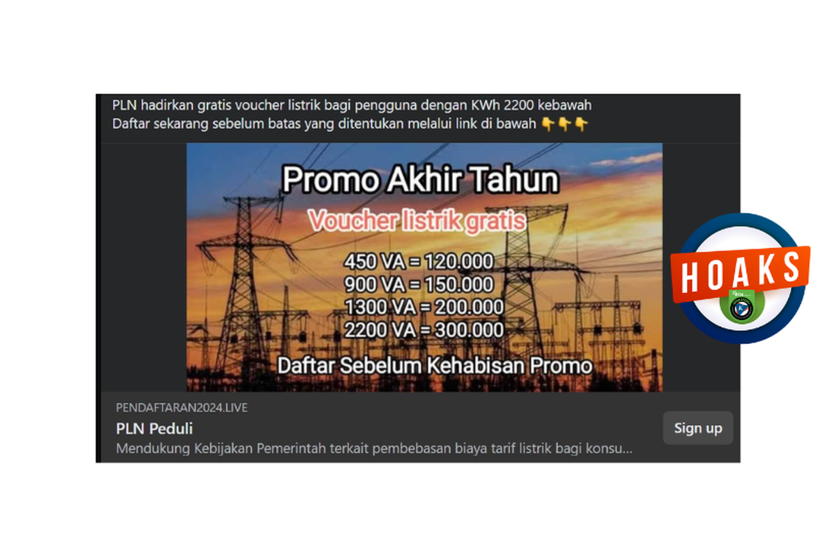 INFOGRAFIK: Hoaks Voucher Listrik Gratis dari PLN, Waspada Penipuan!