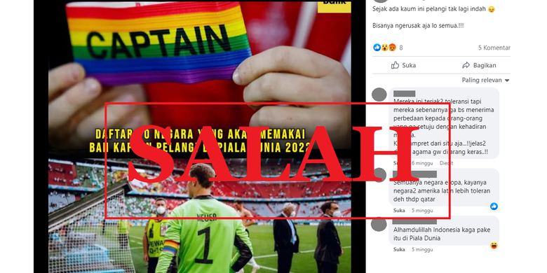 Kisah Ban Kapten Pelangi, Belanda Pencetusnya