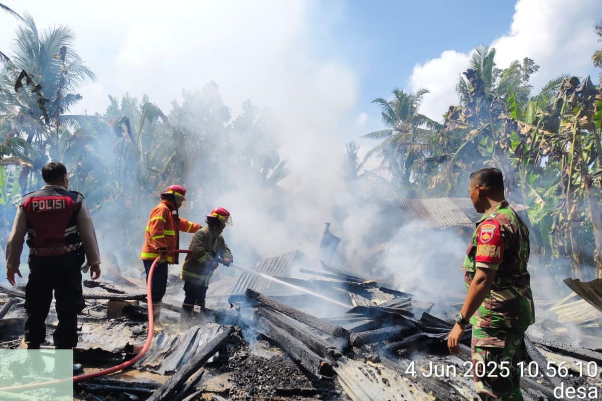 Rumah di Purworejo Terbakar Saat Ditinggal Hajatan, Damkar Terkendala Akses dan Sumber Air