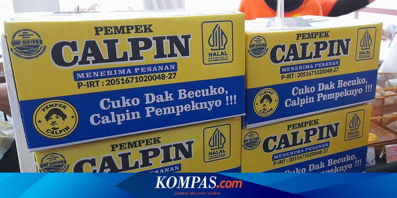 Pempek Calpin Palembang, Uji Lab Tiga Bulan Sekali untuk Pastikan ...