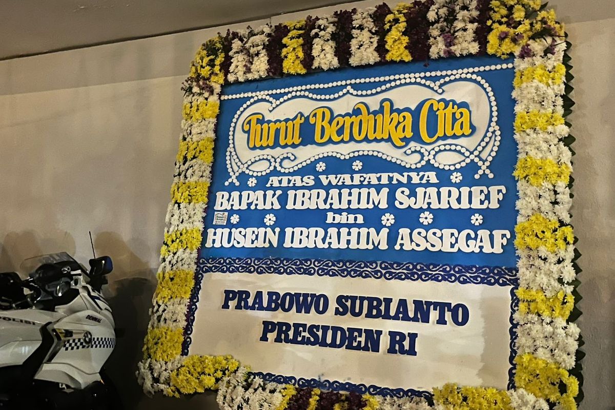 Prabowo Kirim Karangan Bunga ke Rumah Duka Suami Najwa Shihab