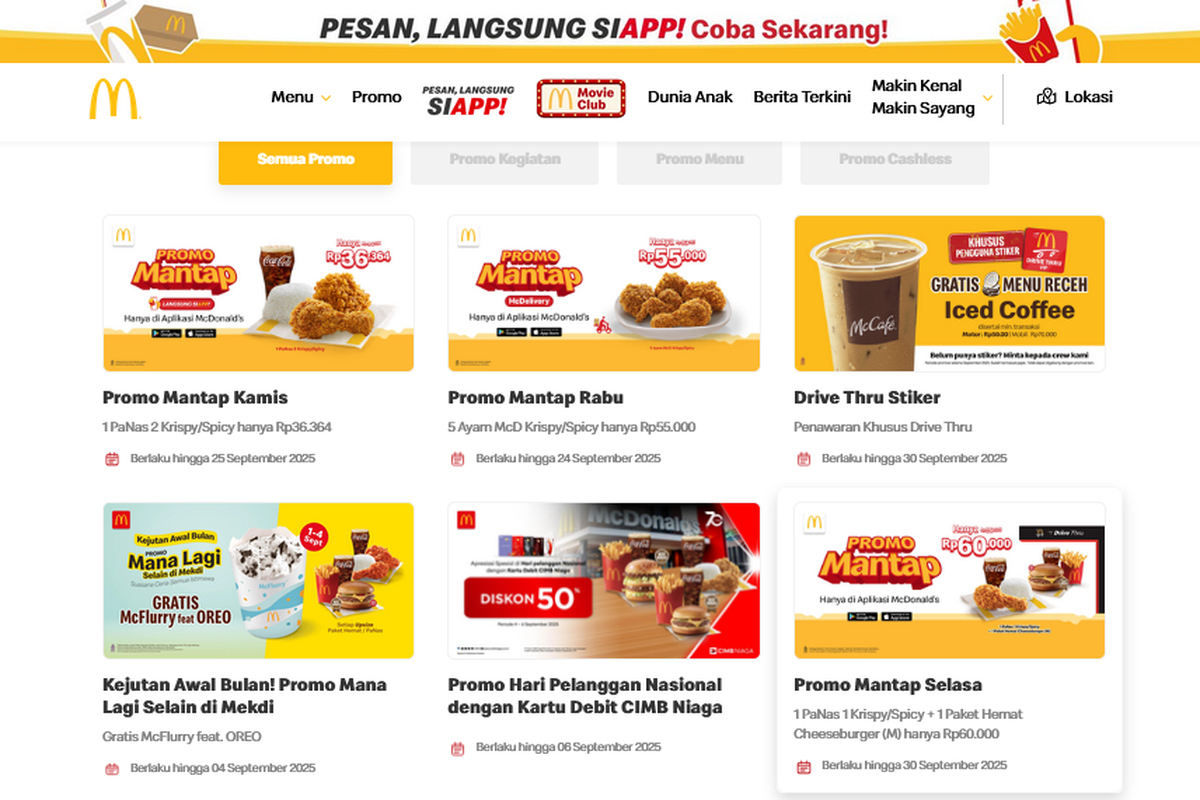 McDonald’s Beri Diskon 50 Persen di Hari Pelanggan Nasional 2025, Cek Syaratnya