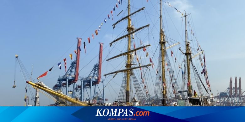 Kapal Legendaris KRI Dewaruci Berlabuh di Belitung Timur,Tapak Tilas ...
