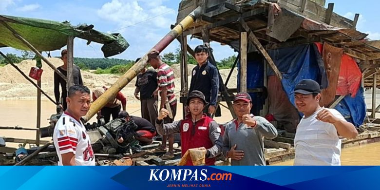 2 Penambang Emas Ilegal di Kuansing Riau Ditangkap,1 Pelaku Kabur Masuk Semak