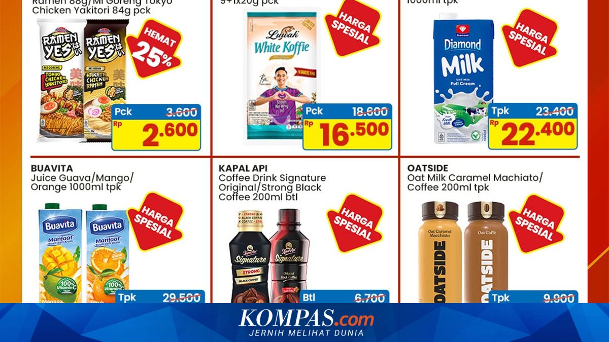 Promo Indomaret Diskon Capai 25 Persen, Susu Diamond 1 Liter Turun Harga