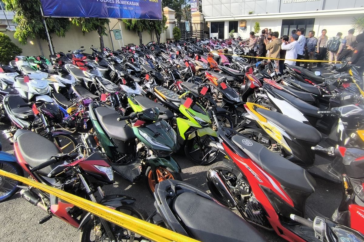 138 Motor Hasil Razia Balap Liar di Pamekasan Belum Diambil Pemilik