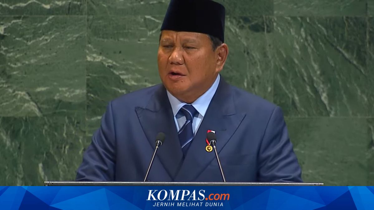 Pakai Jas Biru dan Peci, Prabowo Berpidato di Sidang Umum PBB