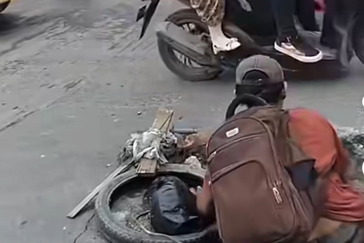 Viral Santainya Pria di Deli Serdang Curi Besi Gorong-gorong demi Beli ...
