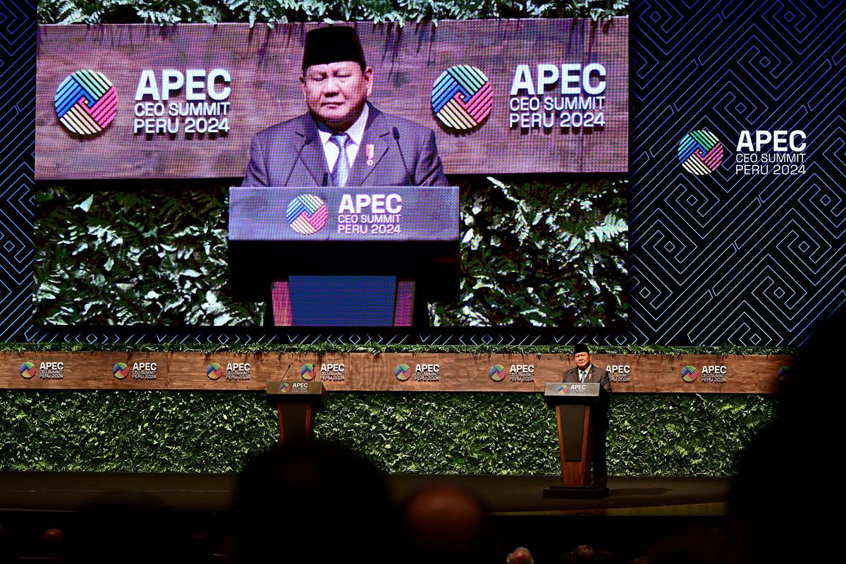 Bicara di KTT APEC, Prabowo Tekankan Perdamaian dan Ajak Investasi ke RI