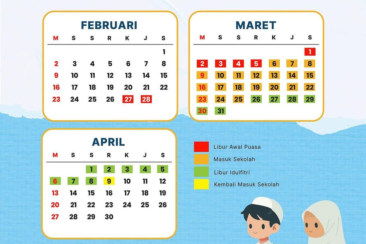 Kapan Libur Awal Puasa 2025 untuk Anak Sekolah? Catat Tanggalnya