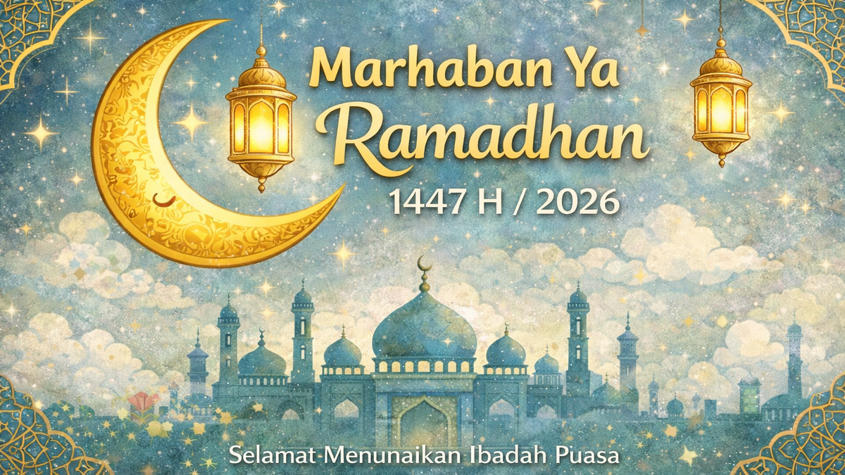Poster Ramadhan 2026: Contoh Tarhib, Spanduk Masjid, hingga Karya Anak SD