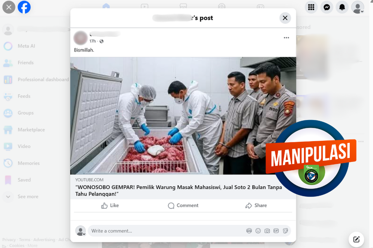 INFOGRAFIK: Hoaks Soto Daging Manusia di Wonosobo, Simak Hasil Cek Faktanya