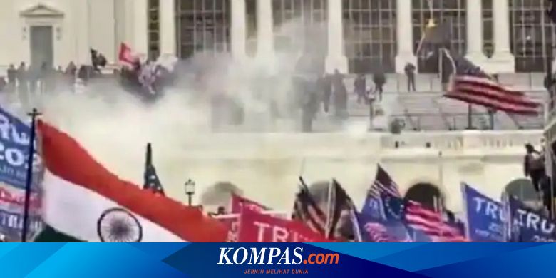 Video Viral, Ada Bendera India di Demo Pendukung Trump di Capitol