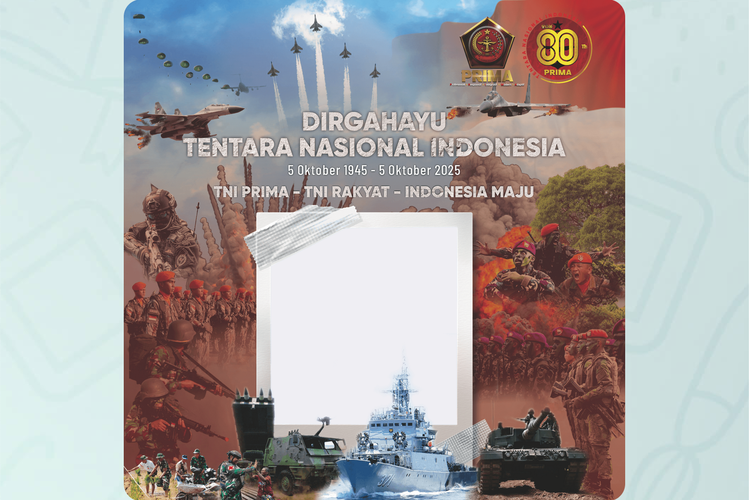 30 Link Twibbon HUT ke-80 TNI Keren, Lengkap dengan Logo dan Temanya