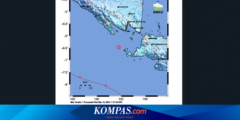 Penyebab Gempa Banten M 5 4 Di Selat Sunda