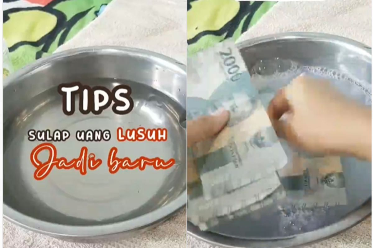Viral Tiap Tahun Tips Cuci Uang Kertas Agar Tampak Baru, BI Ingatkan ...
