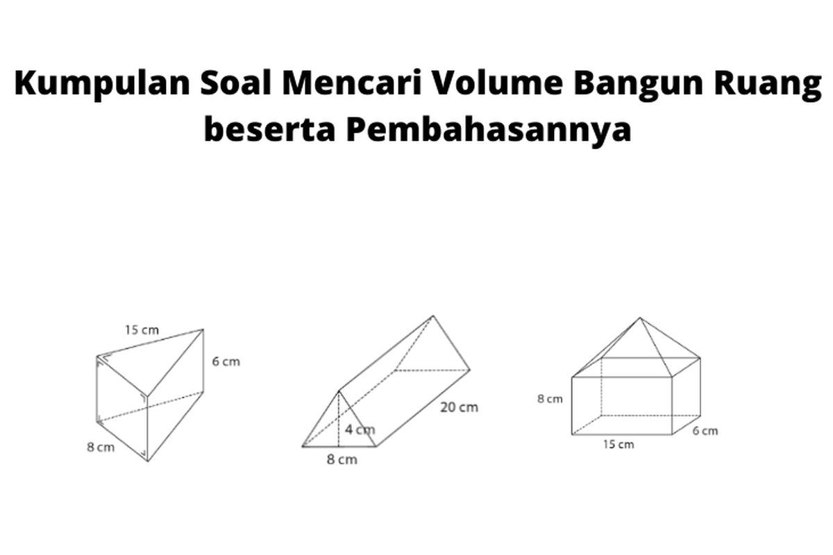 Kumpulan Soal Mencari Volume Bangun Ruang beserta Pembahasannya