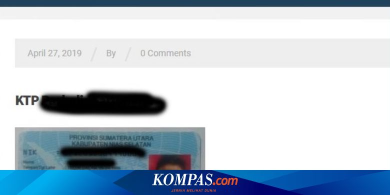 Penjelasan Kominfo soal Foto KTP Tanpa Sensor Terpampang di Situs ...
