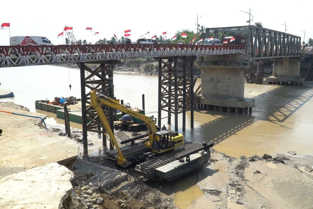 Setelah Bailey, Pemerintah Bangun Jembatan Krueng Tingkeum Permanen