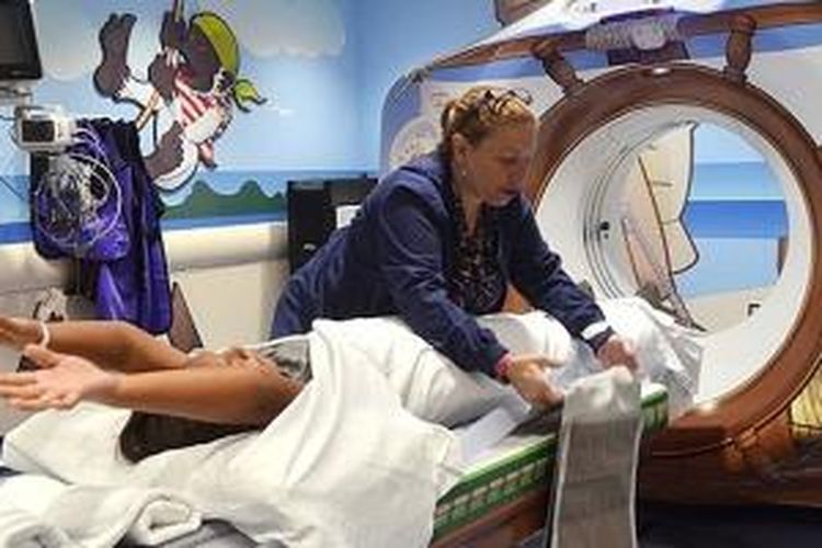 CT-Scan Motif Kartun Bikin Anak Lebih Nyaman