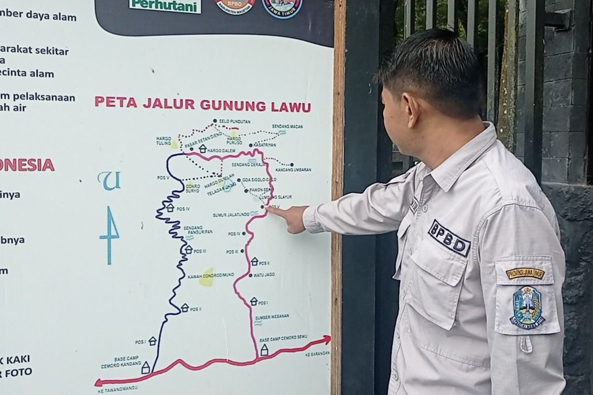 Pencarian Hari Ke-3 Pendaki di Gunung Lawu, Petugas Sisir Seluruh Lokasi Ritual