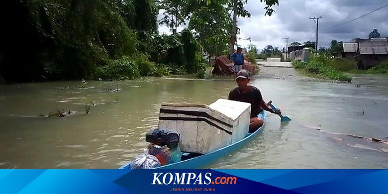 Tanggul Sungai Rongkong Jebol, 3 Desa di Luwu Utara Terendam Banjir