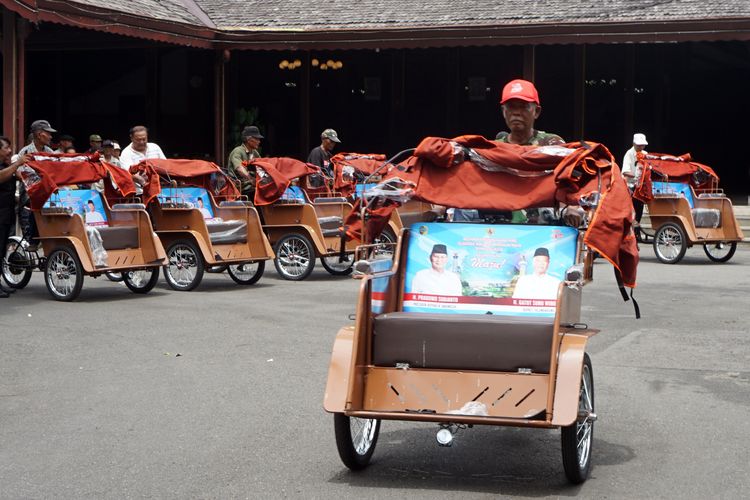 BERITA FOTO: Penampakan Becak Listrik Bantuan Presiden Prabowo