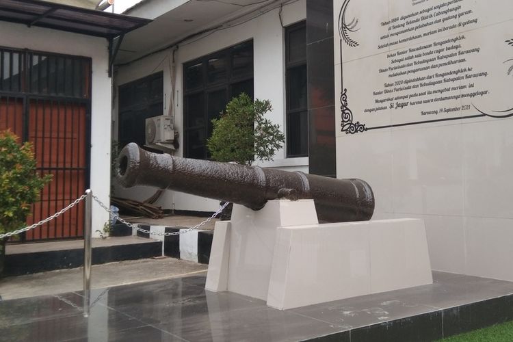 Mengenal Meriam Si Jagur, Benda Bersejarah di Kantor Disparbud Karawang