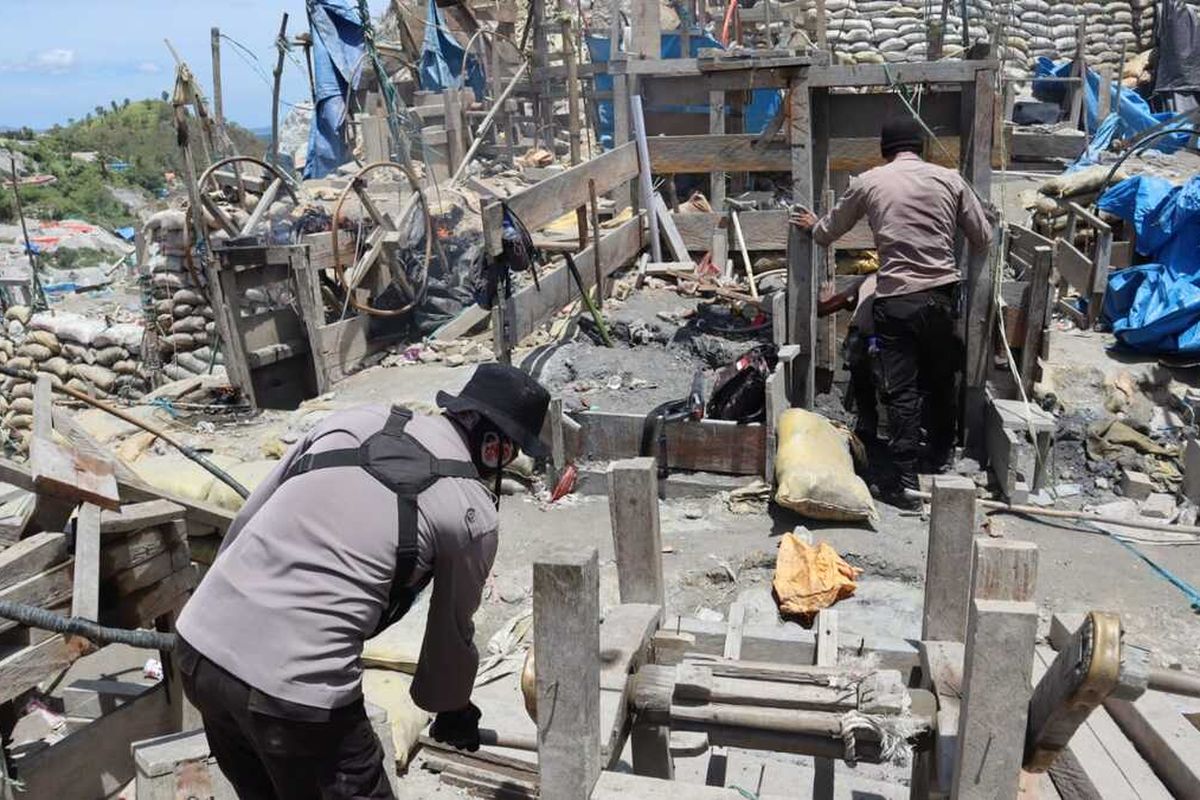 Aktivitas Tambang Emas Ilegal di Gunung Botak Sulit Dihentikan, Ini Penjelasan Polisi