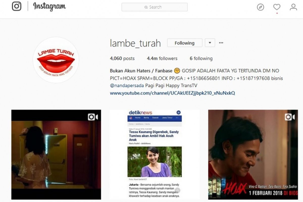 Lambe Turah Pernah Batal Ungkap Perselingkuhan Suami Seorang Artis