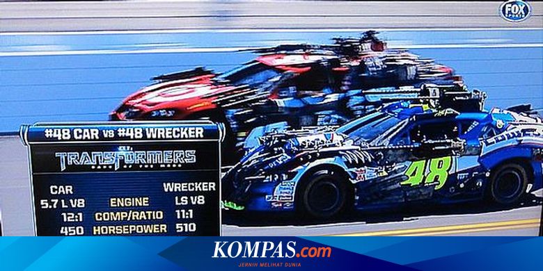 Waduh, NASCAR Transformers Masuk Lintasan Daytona