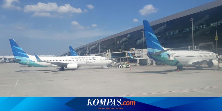 Runway Basah, Pesawat Garuda Sempat Tergelincir di Bandara Adisutjipto