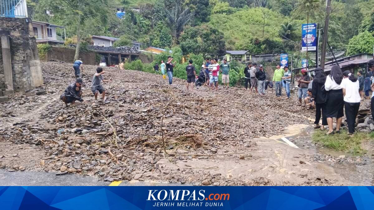Usai Banjir di Danau Toba Parapat, Air Surut dan Jalan Dapat Dilalui