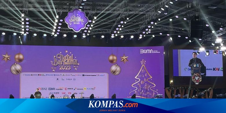Ada Prabowo di Acara Natal Bersama BUMN, Erick Thohir: Beliau Keluarga ...