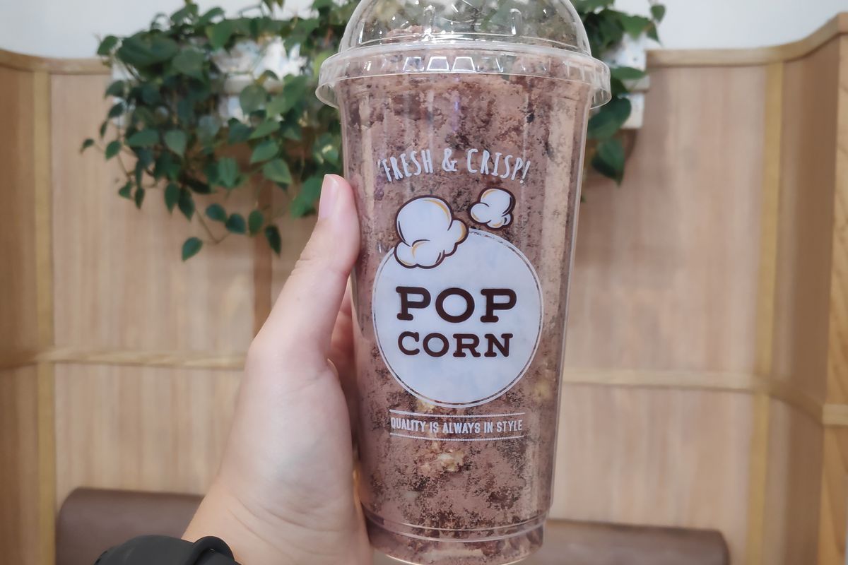 Mencoba Popcorn Premium dari Cinema XXI, Varian Milo Dinosaurs