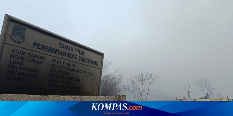 Menengok TPA Rawa Kucing yang Sudah Empat Hari Terbakar, Masih Tertutup Asap hingga Kini